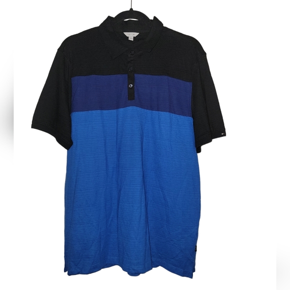 Calvin Klein | Shirts | Mens Calvin Klein Tricolor Polo Shirt Sz M ...